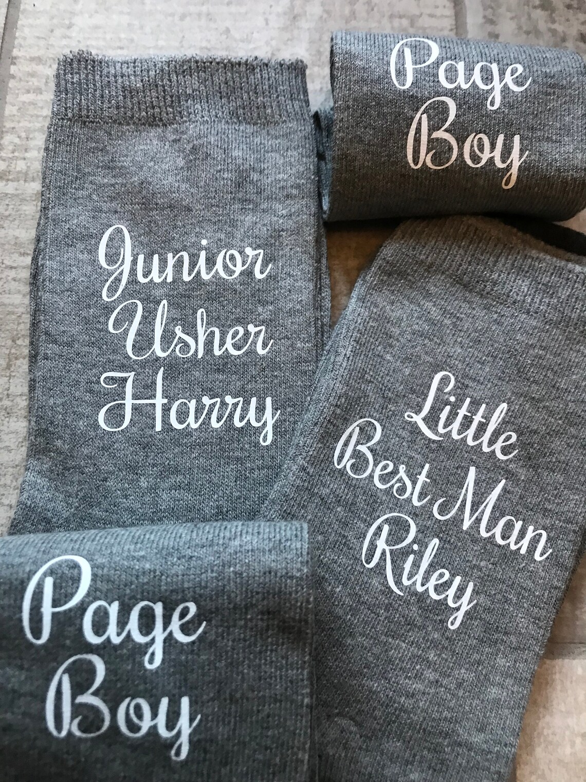 Grey Page Boy Socks - Etsy UK