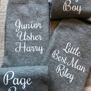 Grey Page Boy Socks - Etsy UK