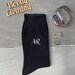 Groomsmen Initial Monogram Socks - Etsy UK