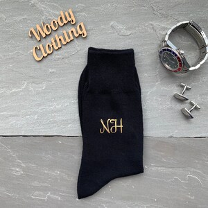 Groomsmen Initial Monogram Socks - Etsy UK