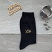 Groomsmen Initial Monogram Socks - Etsy UK