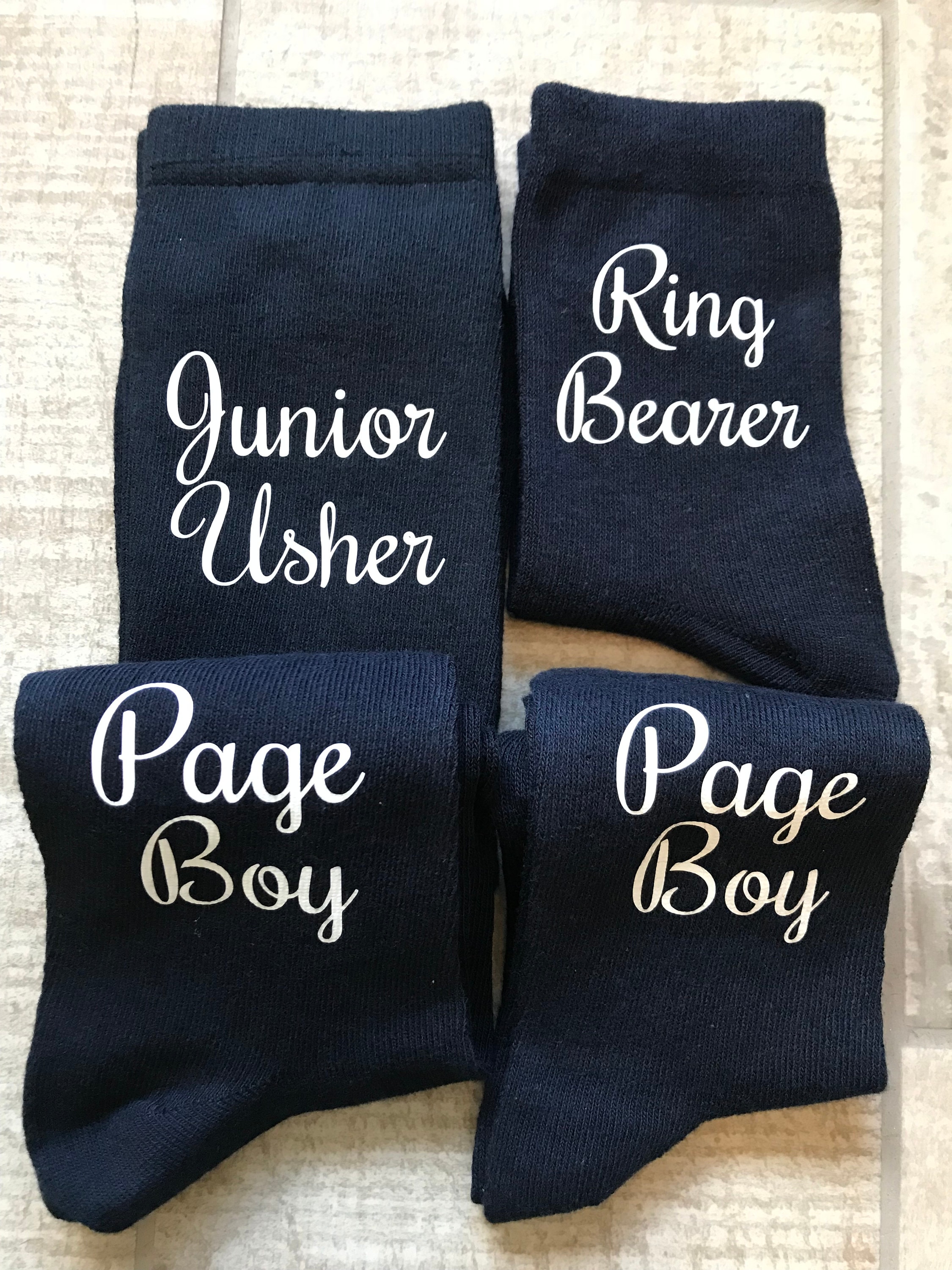 Navy Page Boy Socks navy ring bearer socks navy little usher | Etsy