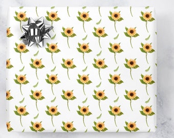 Sunflower Wrapping Paper - Etsy