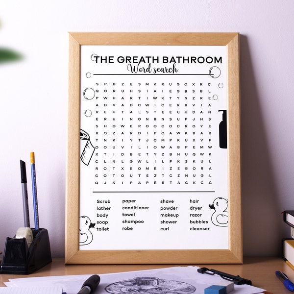 Puzzle Bathroom Art - Etsy