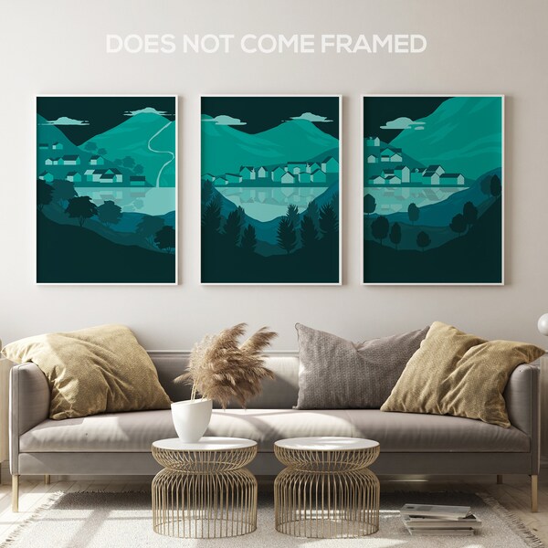 Triptych Architecture Art - Etsy
