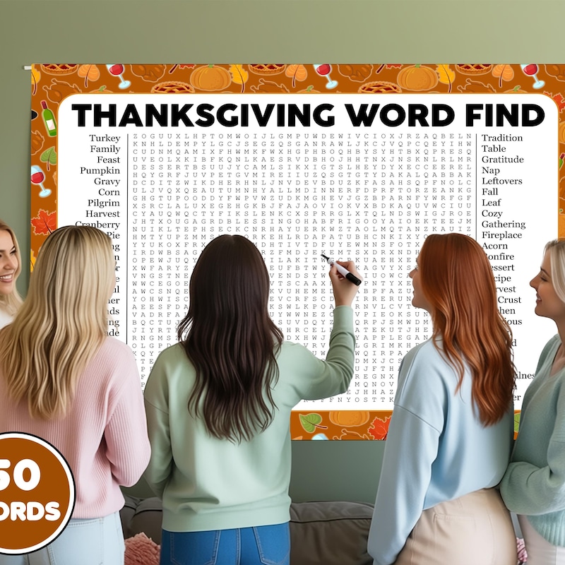 Christmas Word Find Print - Etsy