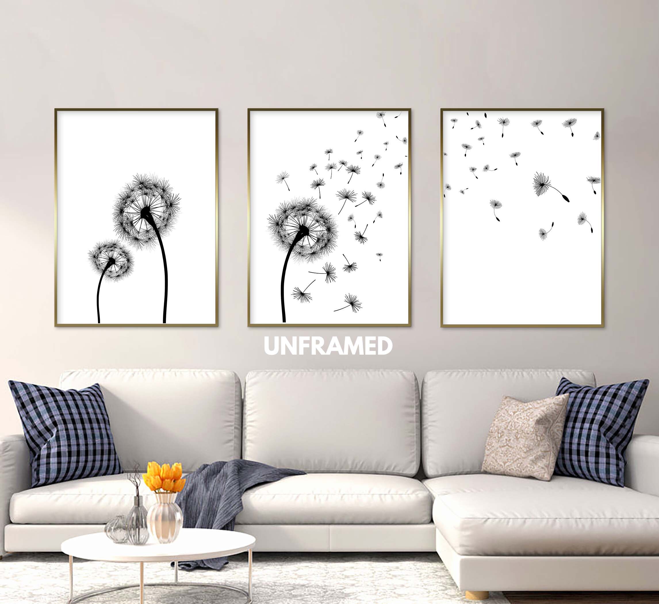 Dandelion Wall Art Dandelion Printable Art Dandelion Poster | Etsy