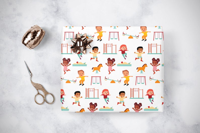 Cute Kids Children Design Gift Wrapping Paper - Etsy