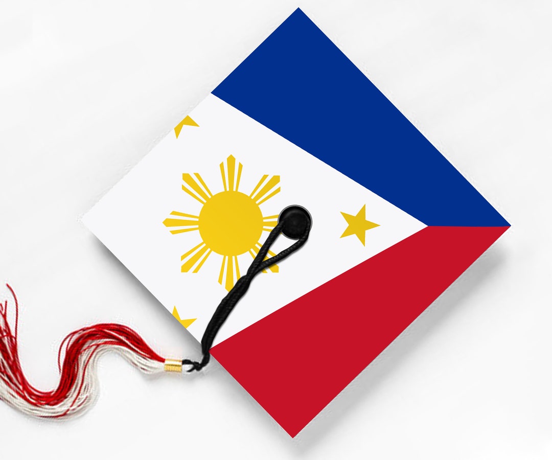 Philippines Flag, Graduation Cap Topper Sticker, Filipino Student Grad ...