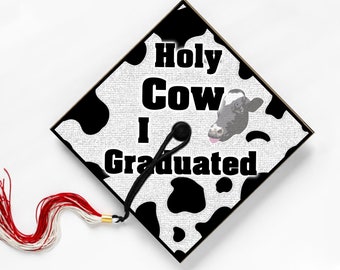 Cowhide Grad Cap Topper - Etsy