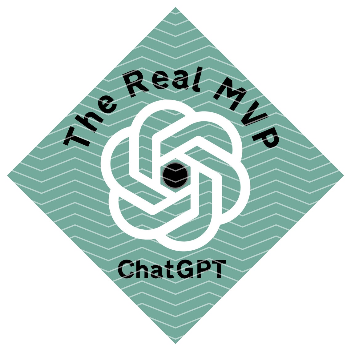 The Real MVP, Chatgpt, Graduation Cap Topper Sticker, Grad Gift, Class ...