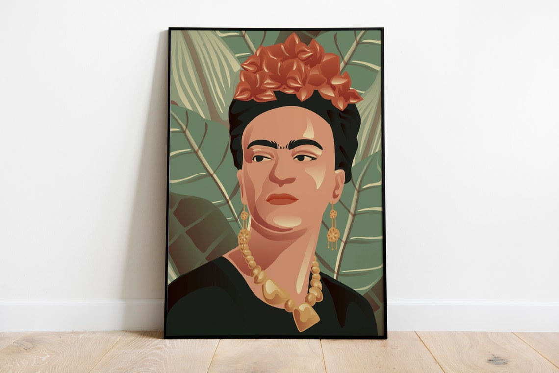 Frida Kahlo Frida Kahlo Wall Art Decor Mexican Painter Frida | Etsy