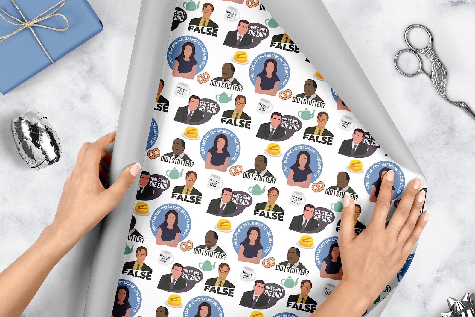 The Office Inspired Gift Wrapping Paper Dunder Mifflin Paper | Etsy