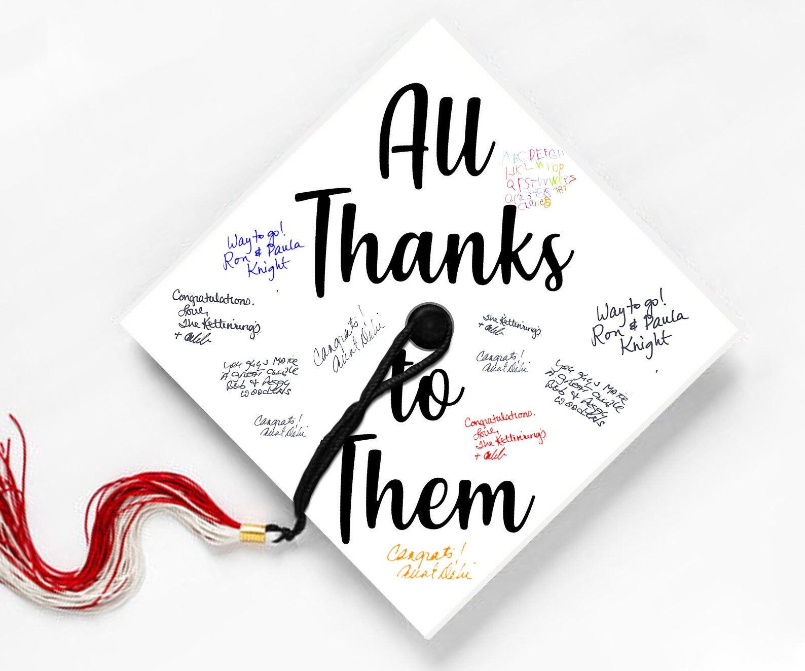 Signature, Signing Hat, Graduation Cap Topper Sticker, Grad Gift, Class ...