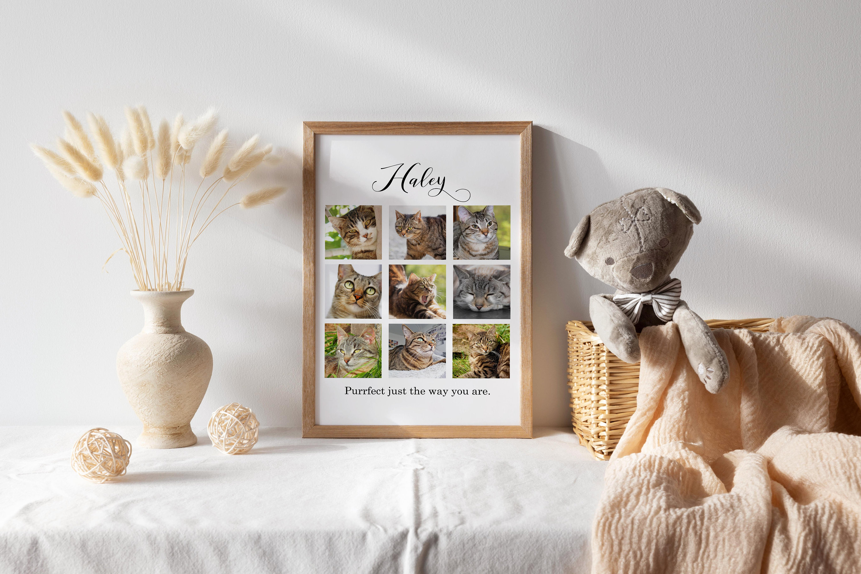 Pet Themed Photo Collage Pet Gift Poster Print Home Wall - Etsy UK