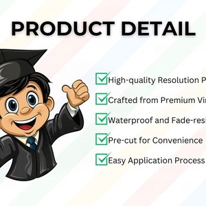Woo-hoo! It's Official, Graduation Cap Topper Sticker, Grad Gift, Class ...