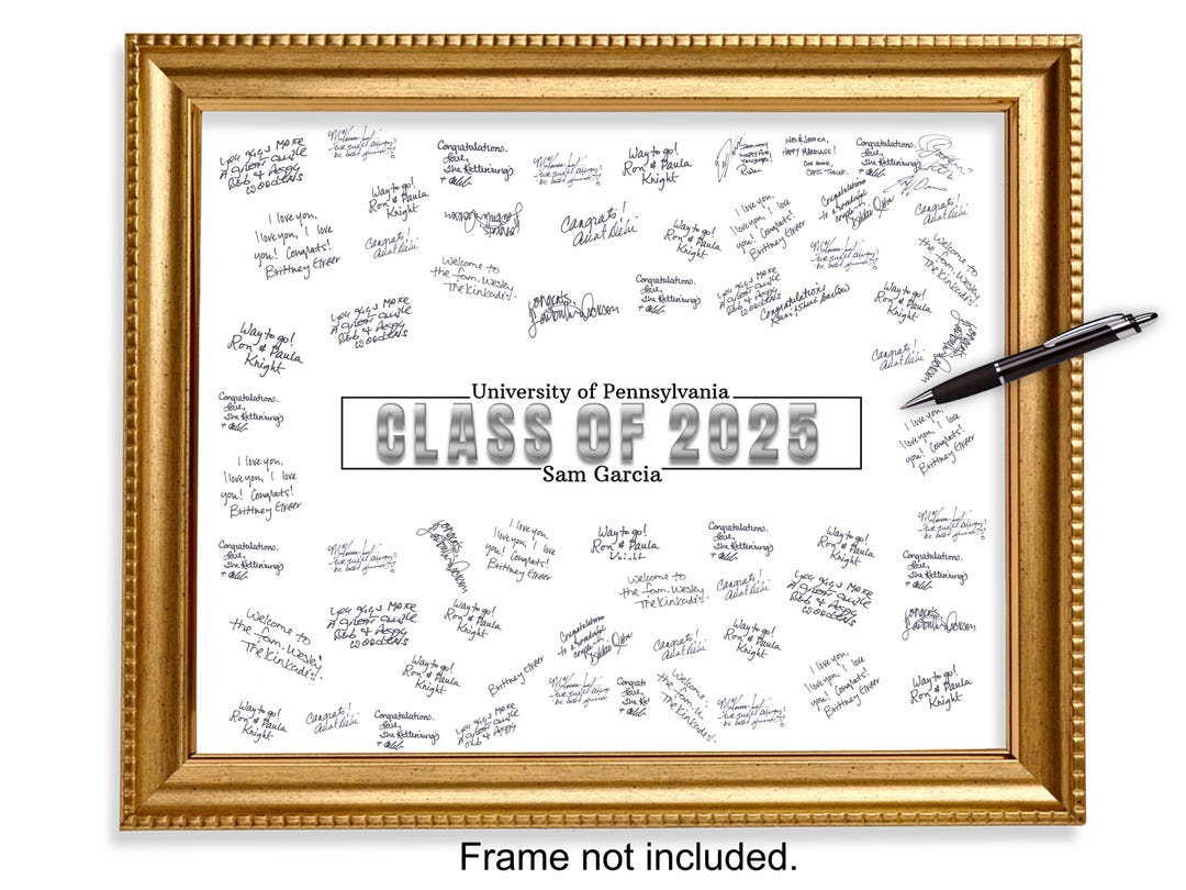 Class of 2025 Guestbook Print: Graduation Party Keepsake - Etsy