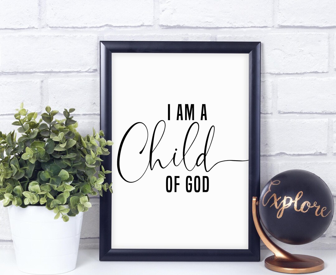 Child of God, Poster Print, Wall Art Decor, Minimalist Art - Etsy