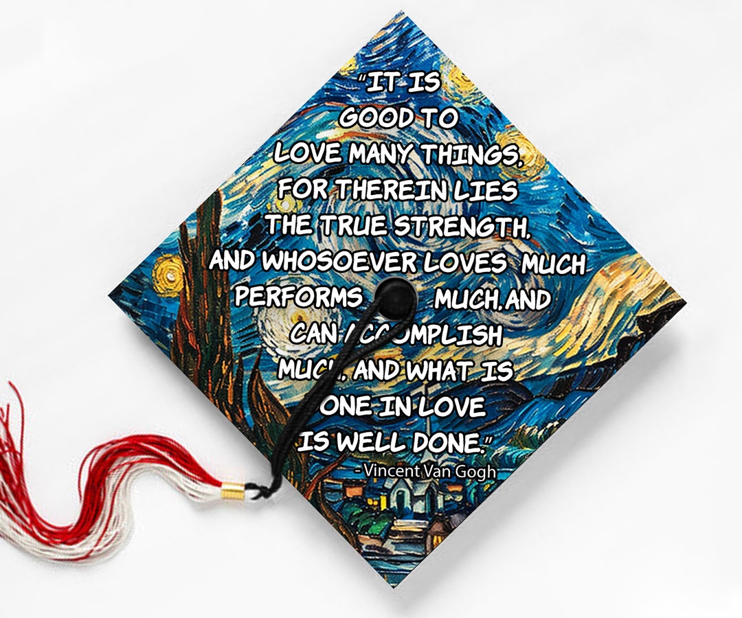 Starry Night Sky, Graduation Cap Topper Sticker, Grad Gift, Class of ...