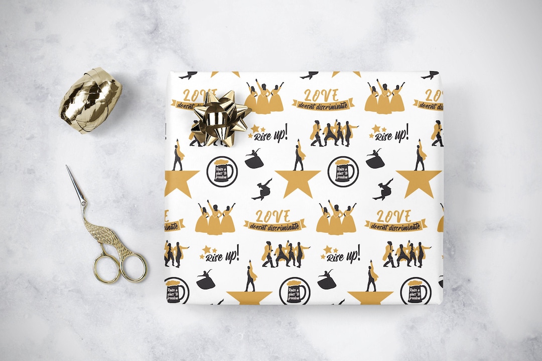 Hamilton Gift Wrapping Paper Musical Theme Birthday Gift Ideas - Etsy