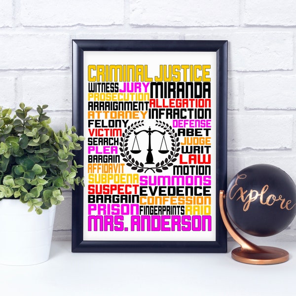 Criminal Justice - Etsy