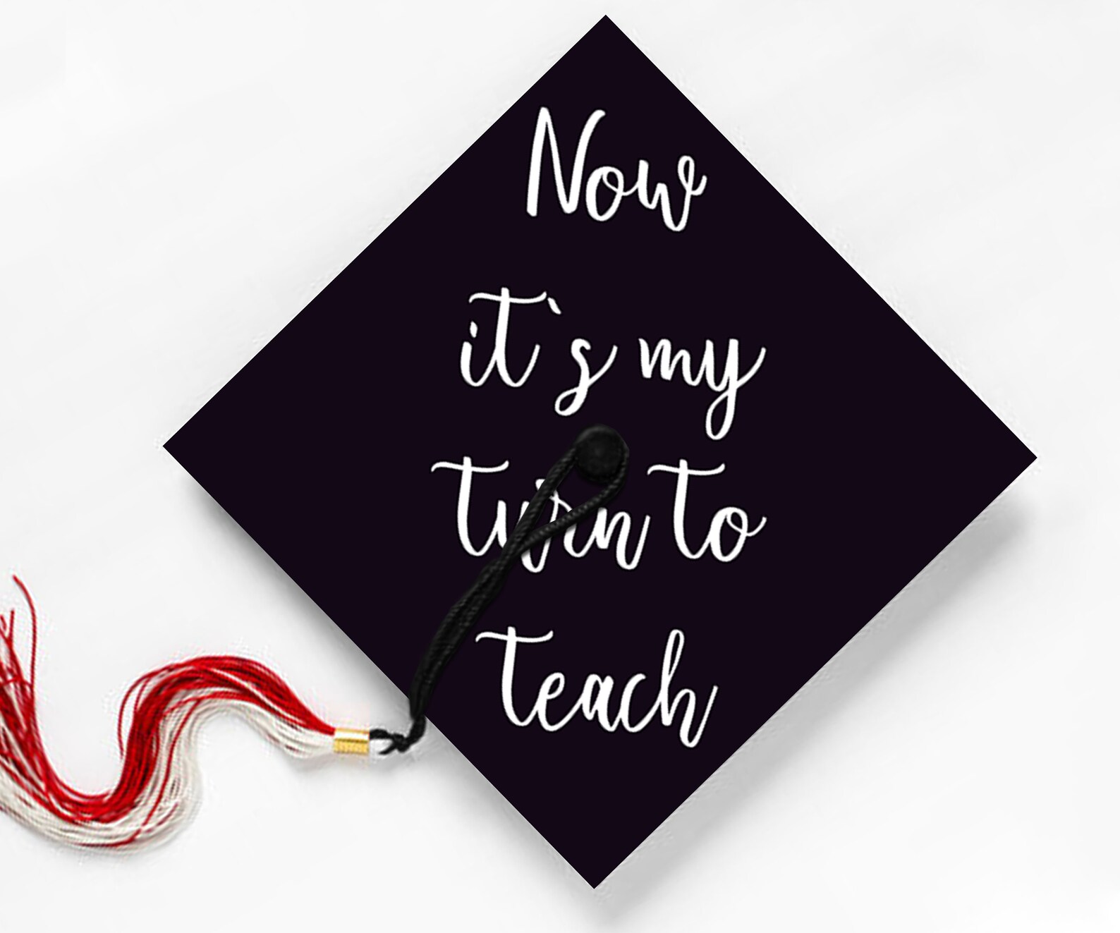 Now It's My Turn to Teach Graduation Cap Topper Grad - Etsy