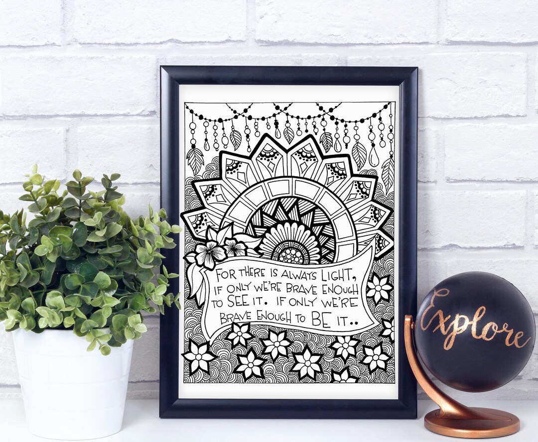 Amanda Gorman, Light, Poster Print, Coloring Page Sheet, Coloring Wall ...