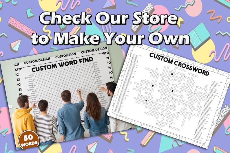 Animal Word Search Game, Crossword Puzzle, Word Find Poster, Gathering ...