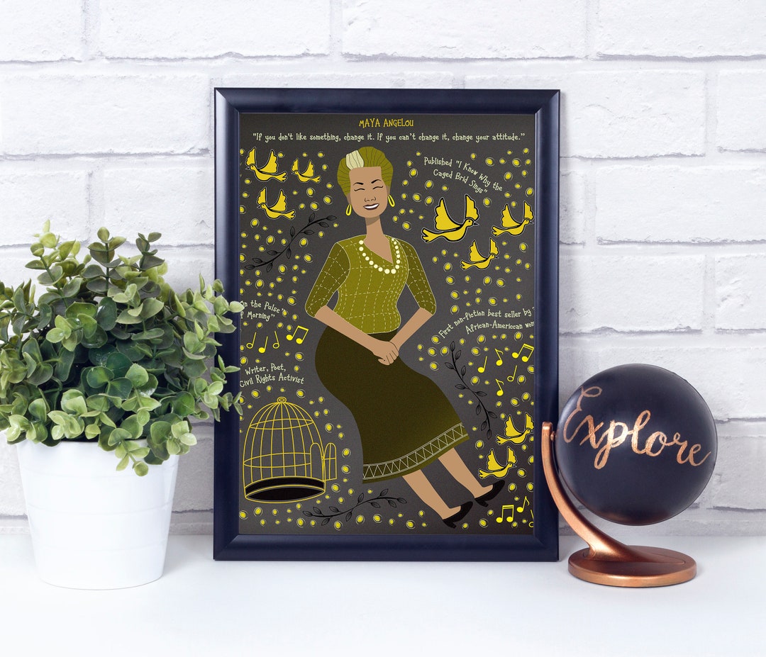 Maya Angelou, Civil Rights, American Poet, Poetry, Black American ...