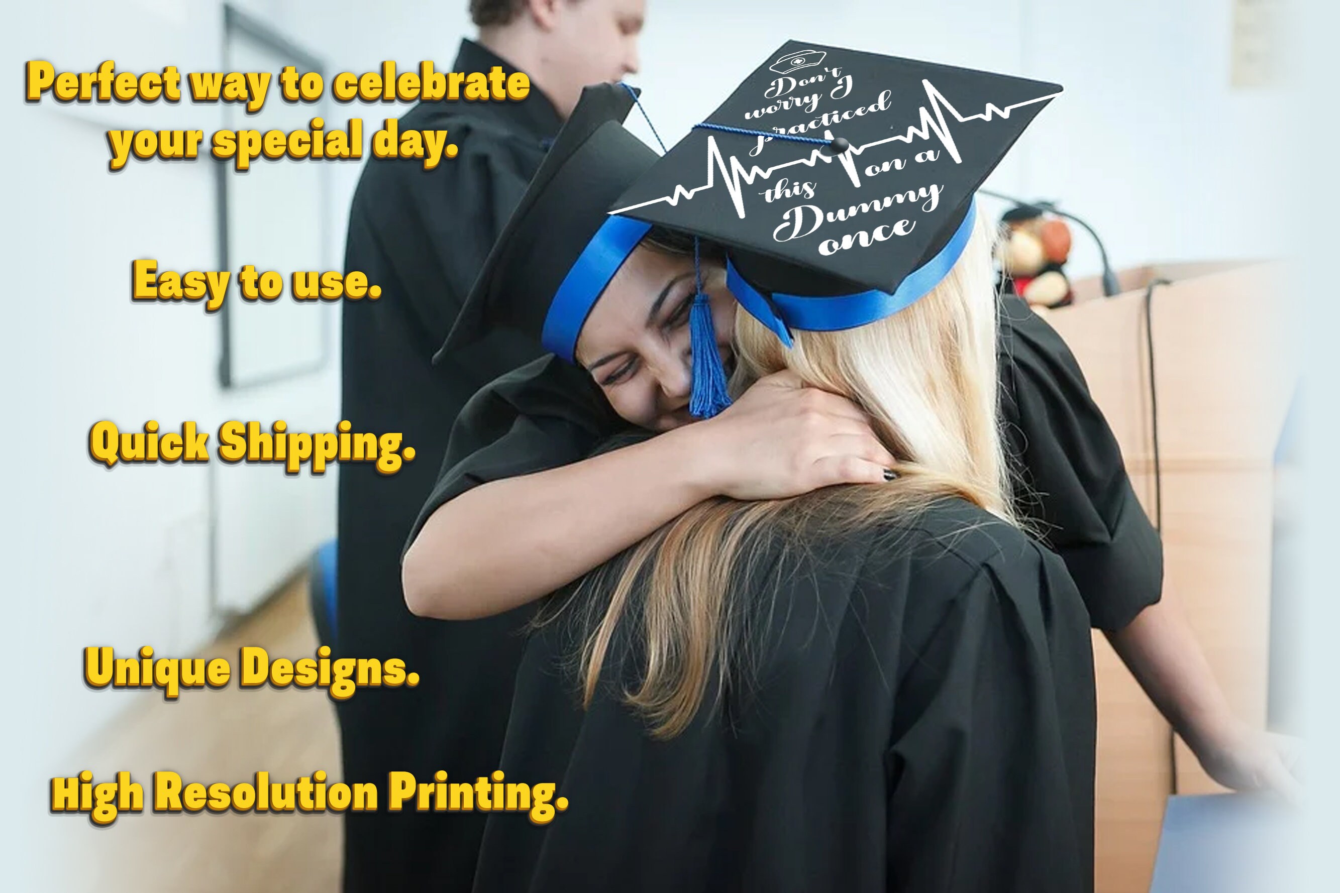 Funny Nursing Student Graduation Cap Topper: Practiced on a Dummy - Etsy