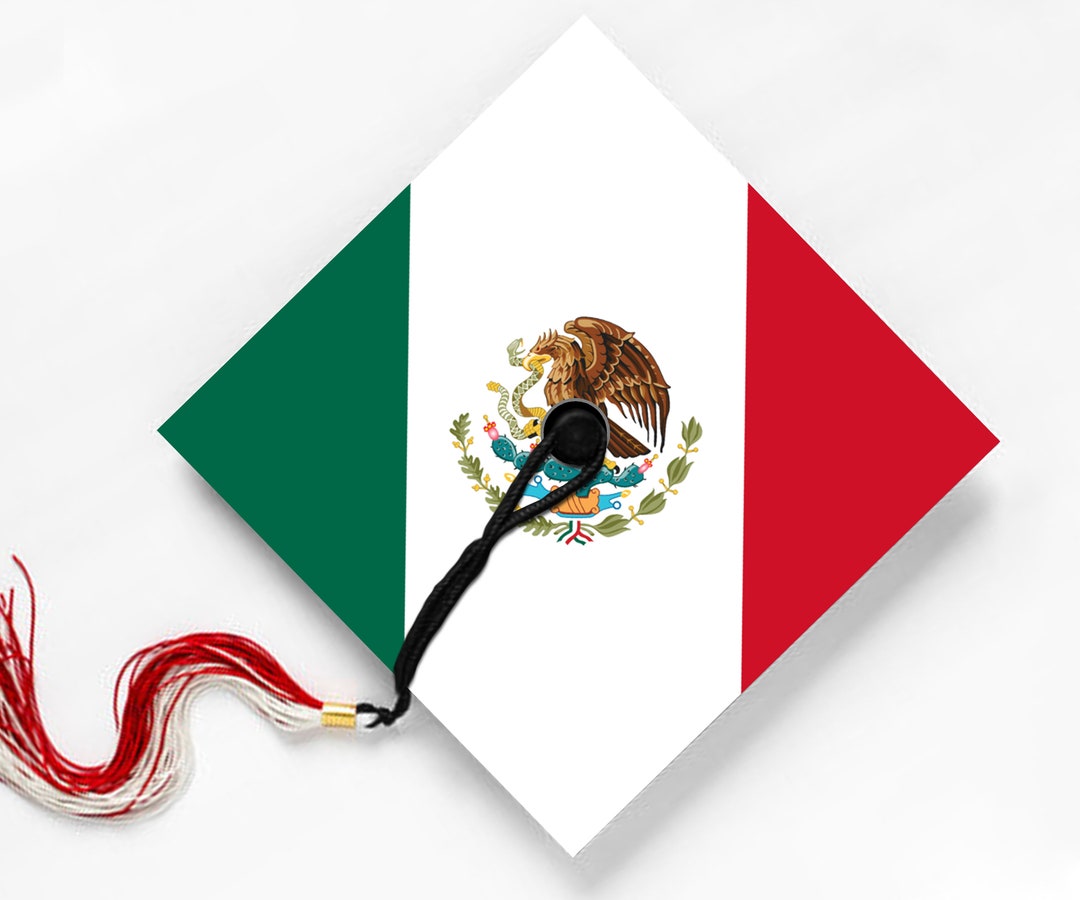 Flag of Mexico Graduation Cap Design Grad Gift Cap Topper - Etsy