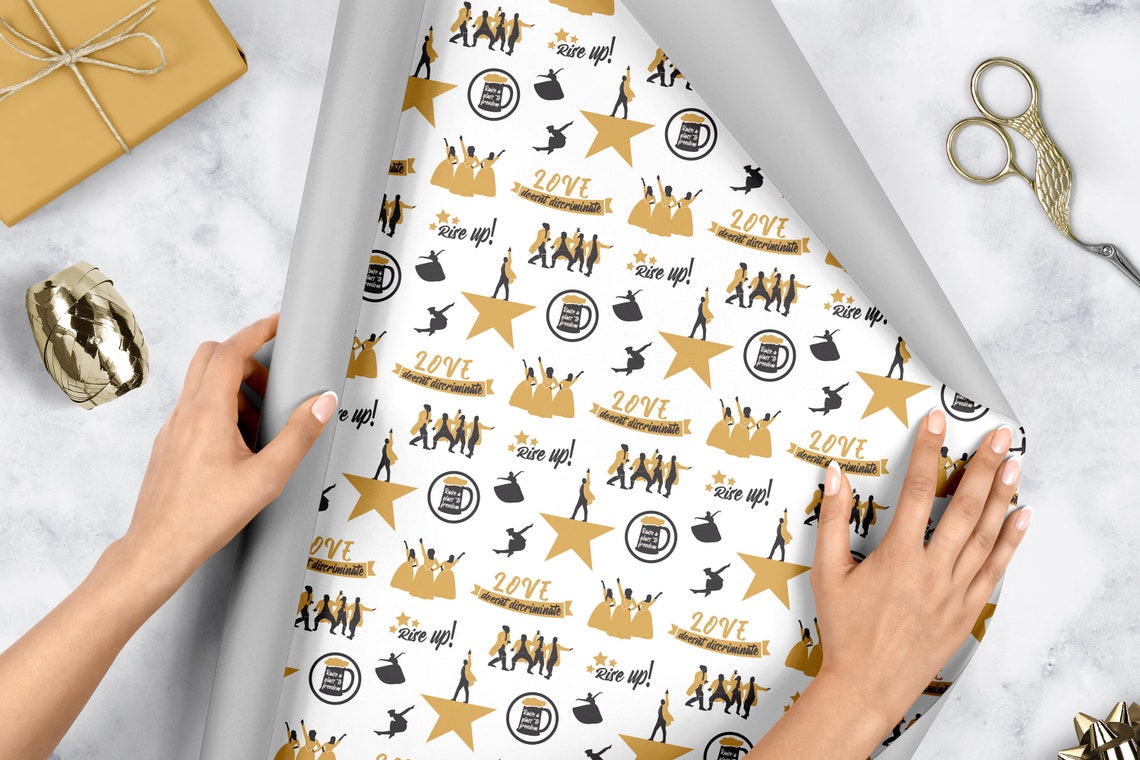 Hamilton Gift Wrapping Paper Musical Theme Birthday Gift Ideas - Etsy