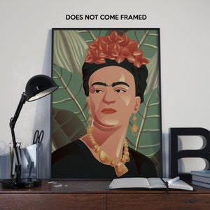 Frida Kahlo, Frida Kahlo Wall Art Decor, Mexican Painter Frida Kahlo ...