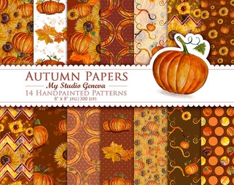 thanksgiving paper pack fall paper pack autumn paper pack