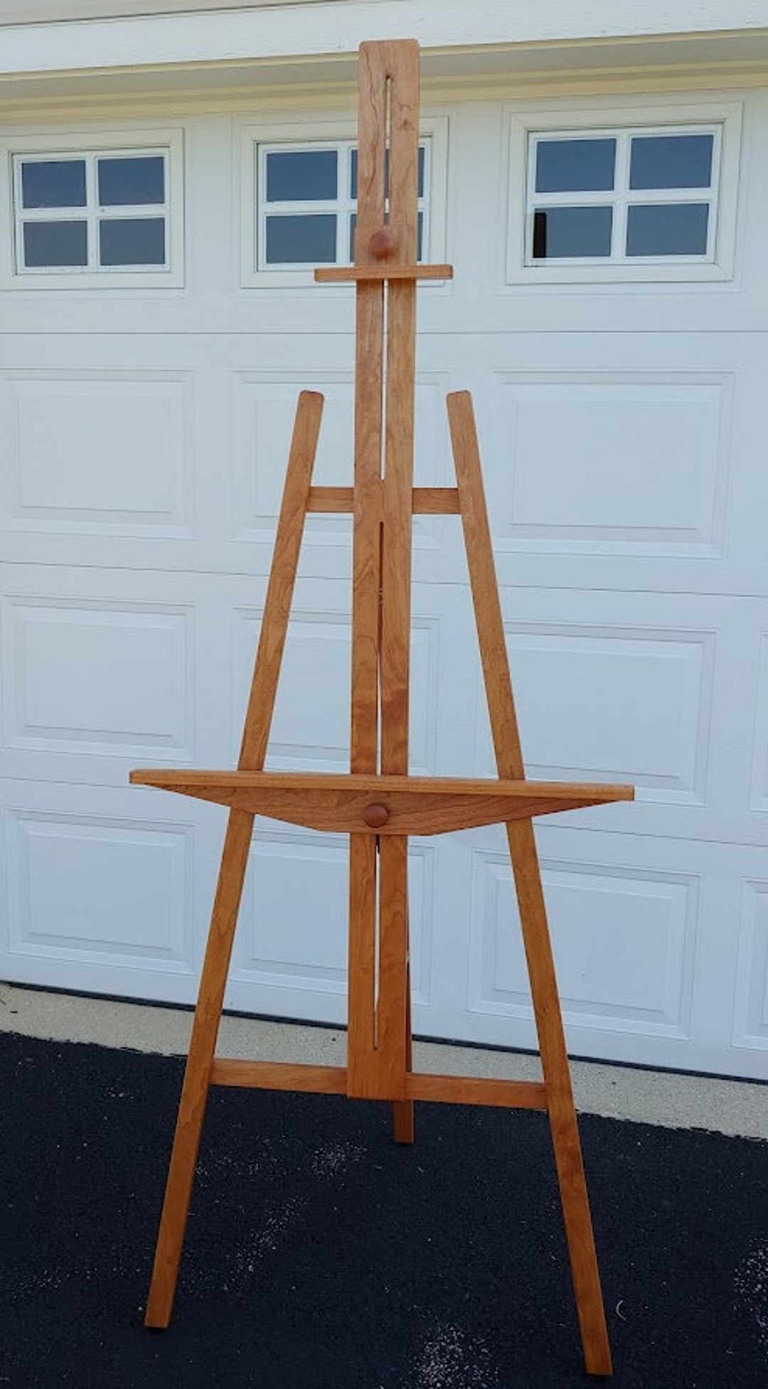 Easel: Solid Cherry Floor Standing Display Handcrafted - Etsy