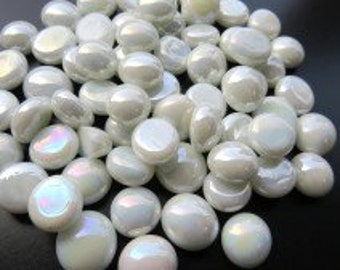 100 X Super Mini Glass Pebbles Plum Marble approx. 12mm, 4mm Thick - Etsy