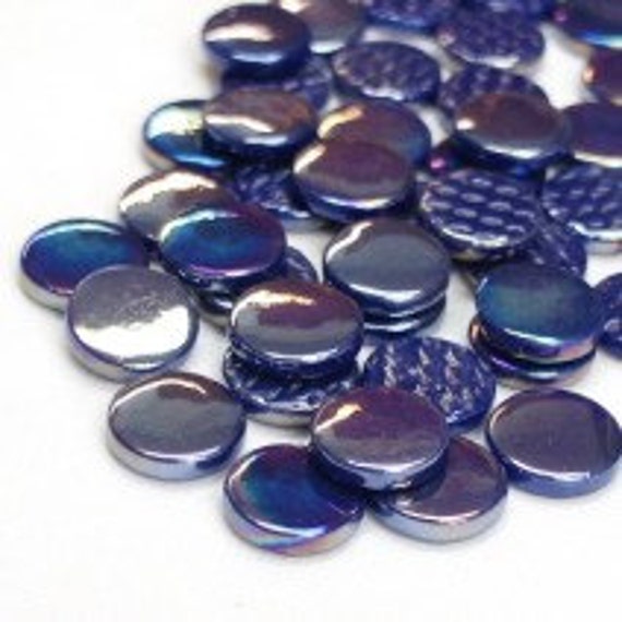 Brillo redondo de 18 mm índigo perlado 50g - Etsy España