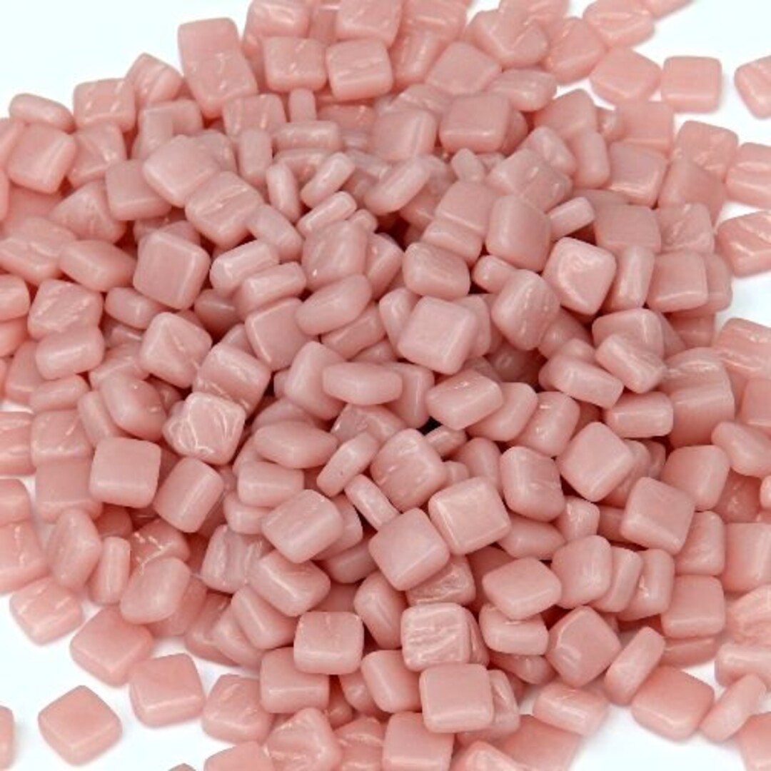 8mm Micro Mosaic Craft Tiles - Dusky Pink Gloss - 50g / 1.75 Oz (approx ...