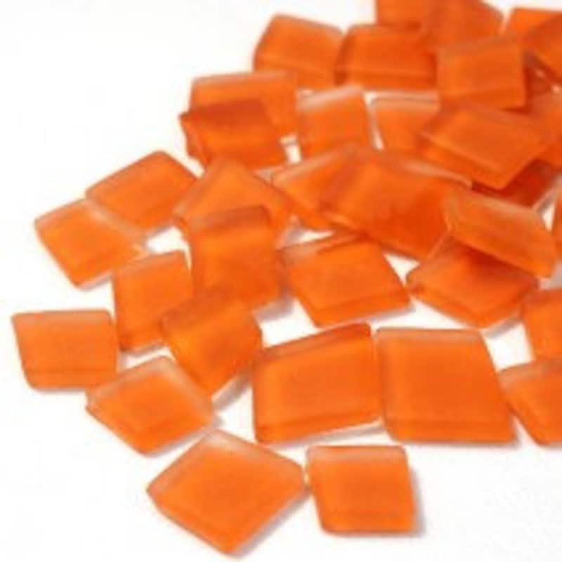 Orange Glass Squares - Etsy