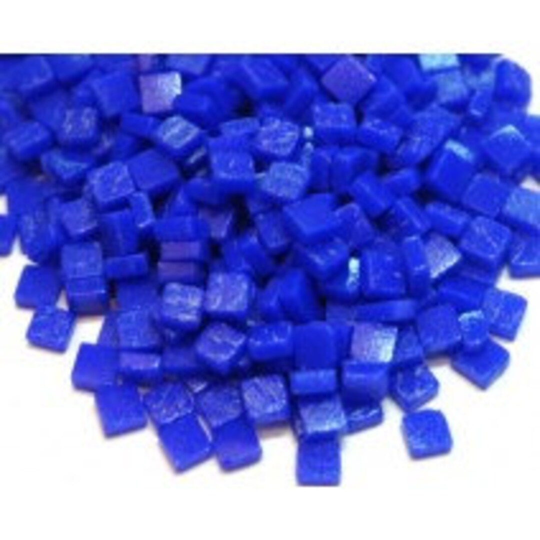 8mm Micro Mosaic Craft Tiles - Royal Blue Matte - 50g / 1.75 Oz (approx ...
