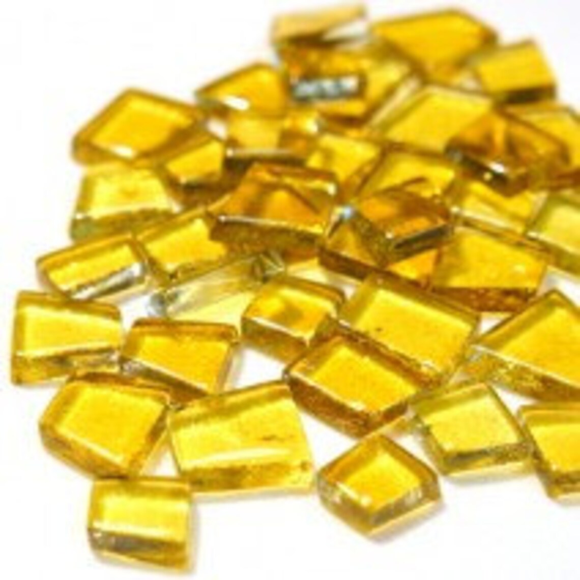 Transparent Glass Honey Yellow 100g - Etsy