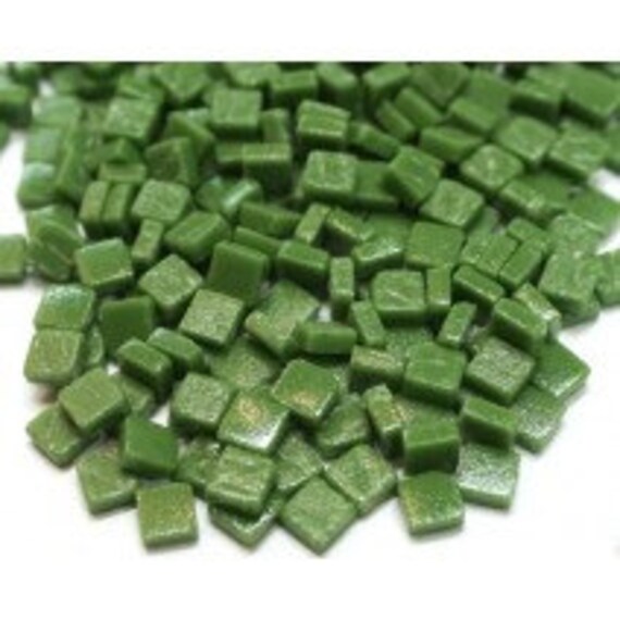 8mm Micro Mosaic Craft Tiles Dark Green Matte 50g / 1.75 | Etsy