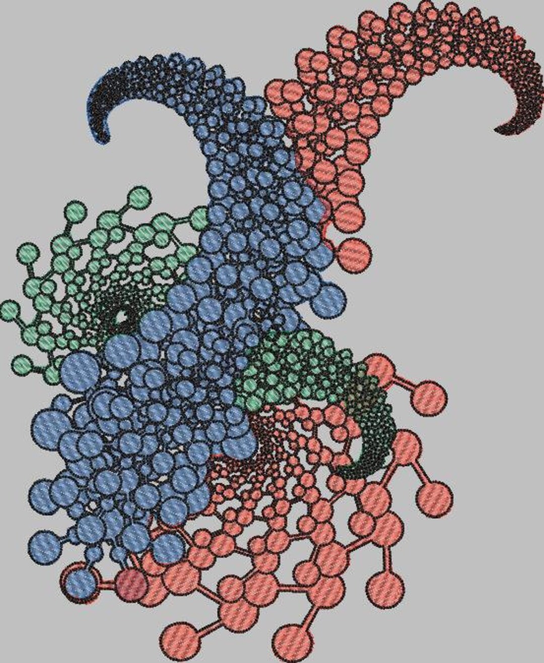 NEW Abstract Flower 01 Machine Embroidery Design / Redwork Embroidery ...