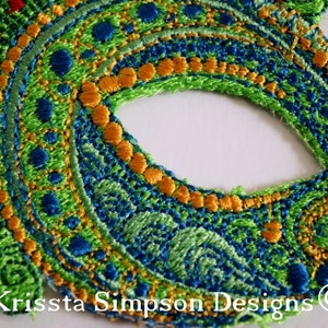 FSL Vintage Venetian Mask 2 Machine Embroidery Design - Free Standing ...