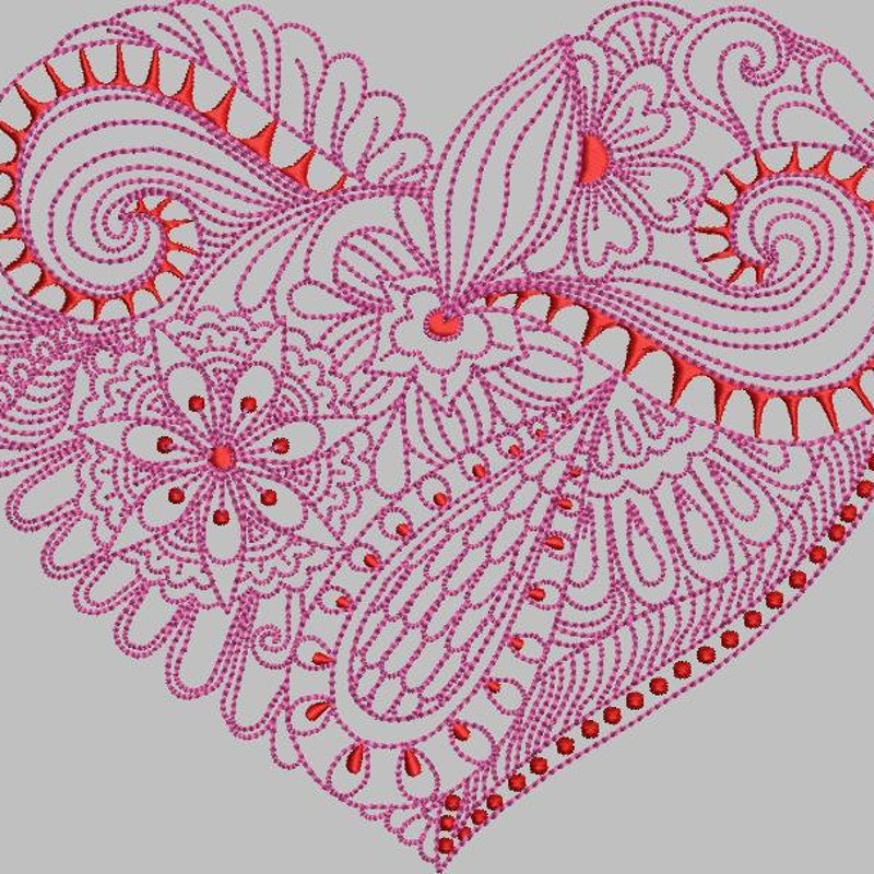 Heart Zentangle Patterns - Etsy