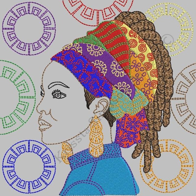 Red Art Work African - Etsy