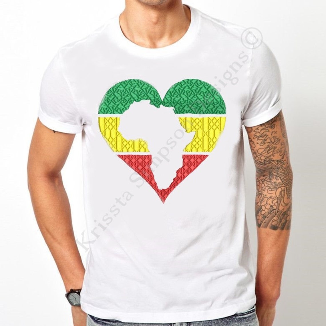 African Continent Silhouette in 3 Colors Machine Embroidery Design in 2 ...