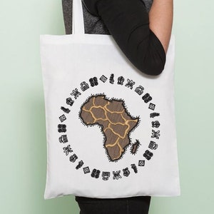 African Continent With Tribal Symbols Machine Embroidery Design in 6 ...