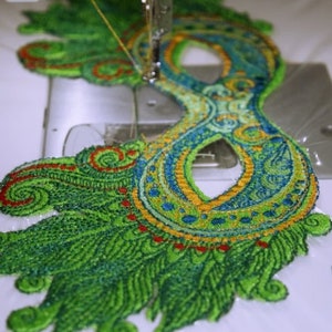 FSL Vintage Venetian Mask 2 Machine Embroidery Design - Free Standing ...