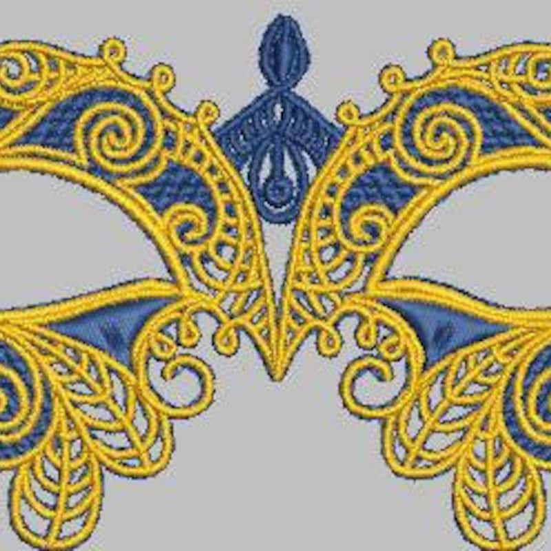 Masquerade Masks Embroidery - Etsy